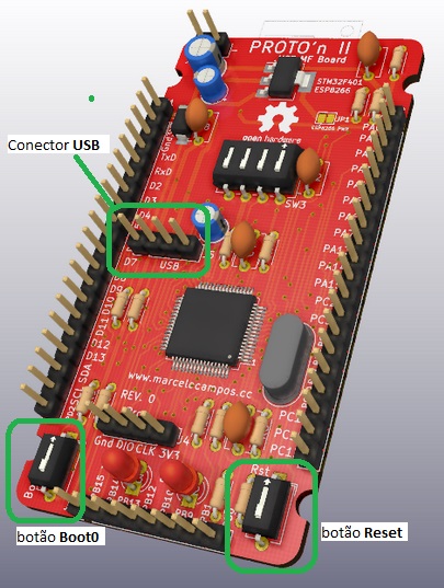 Programando a placa PROTON II STM32F4 com a IDE Arduino – Marcelo Campos Blog